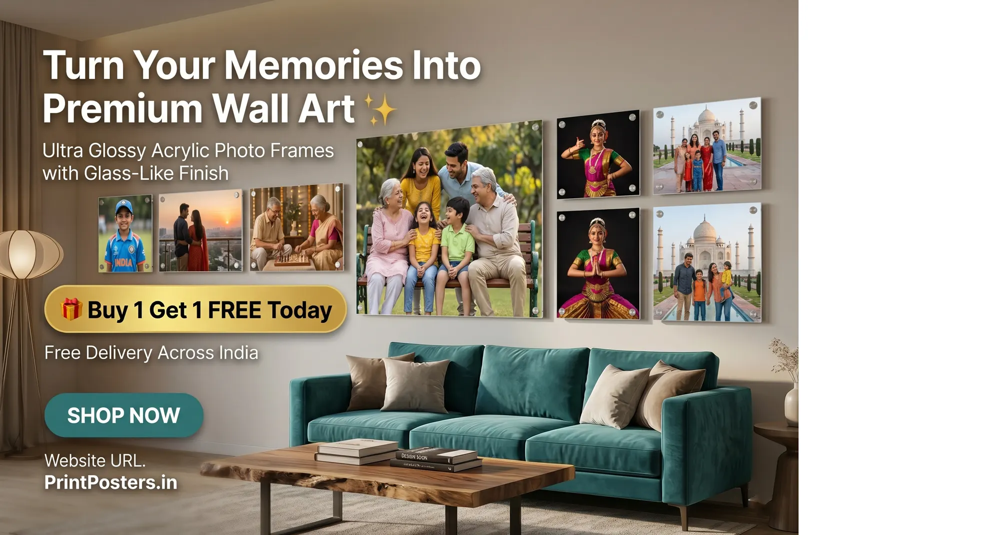 Custom Acrylic Photo Frames (5mm & 3mm Thick) | Personalized Wall Art ...